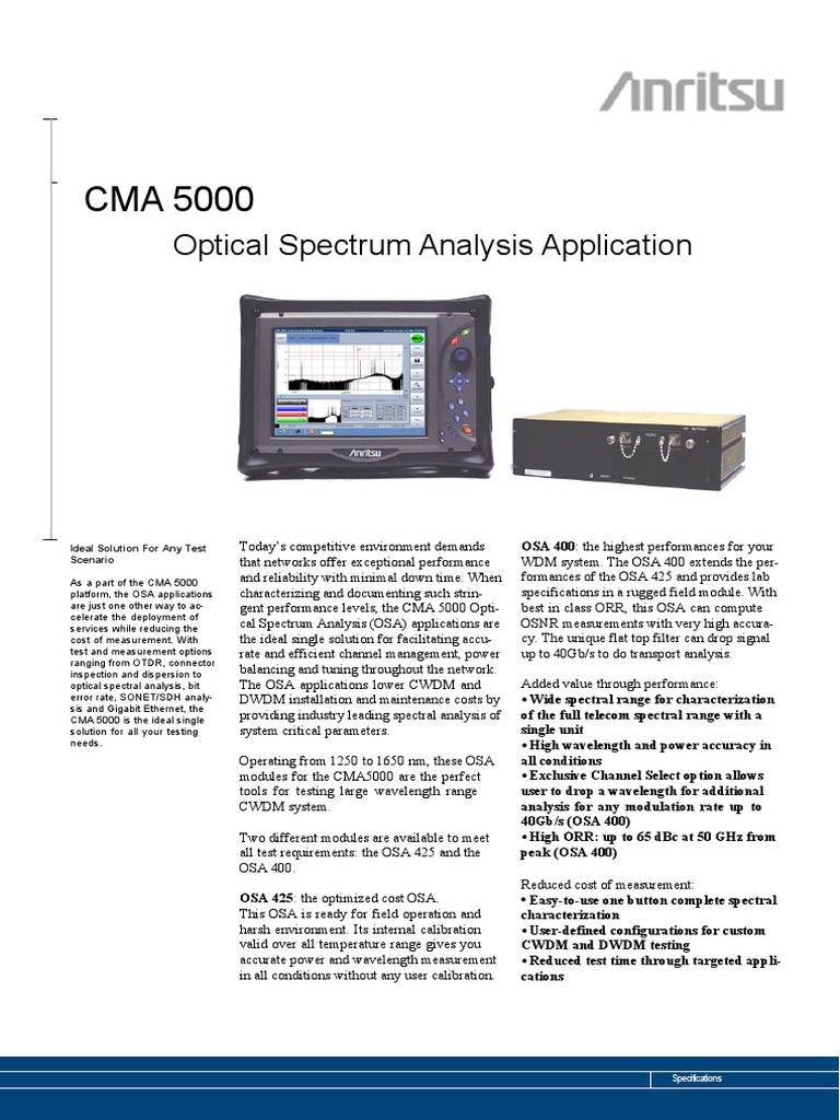 CMA5000_OSA425_400 | PDF