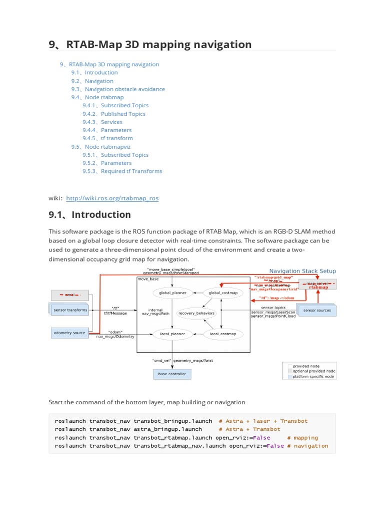 RTAB-Map 3D Navigation Guide | PDF | Lidar | Computer Engineering
