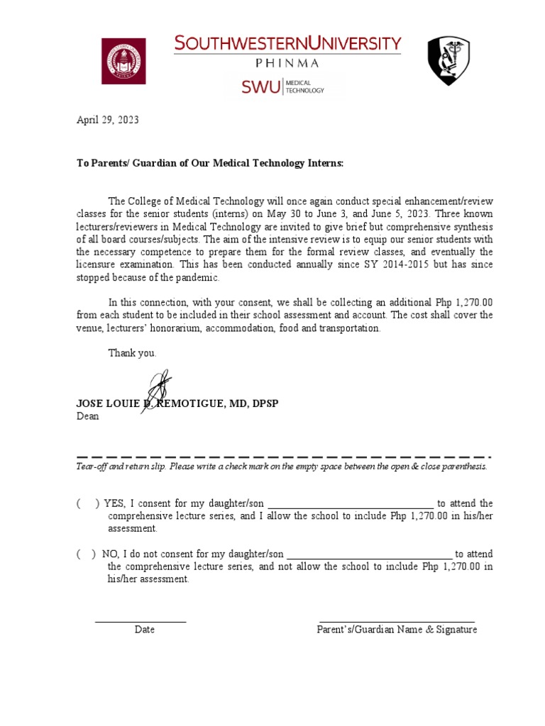 Waiver Consent Form 2023 - Comprehensive - Intensive Review | PDF