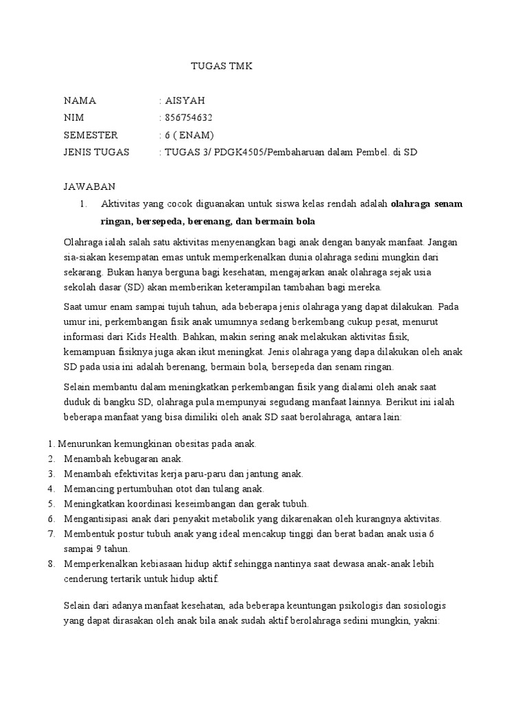 TMK 3,4505 | PDF | Karier & Perkembangan