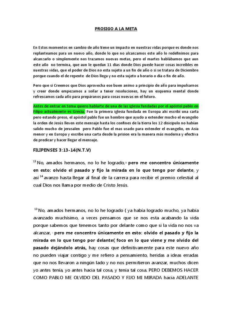 Prosigo A La Meta | PDF | Elijah | Pablo el apóstol