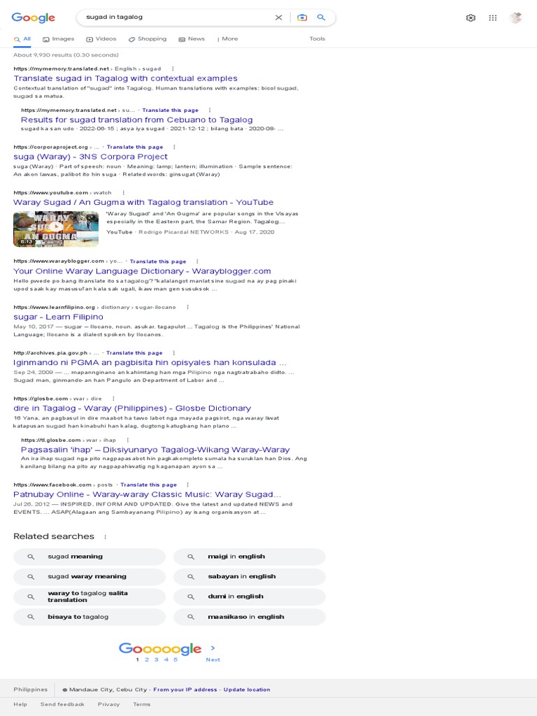Sugad in Tagalog - Google Search | PDF