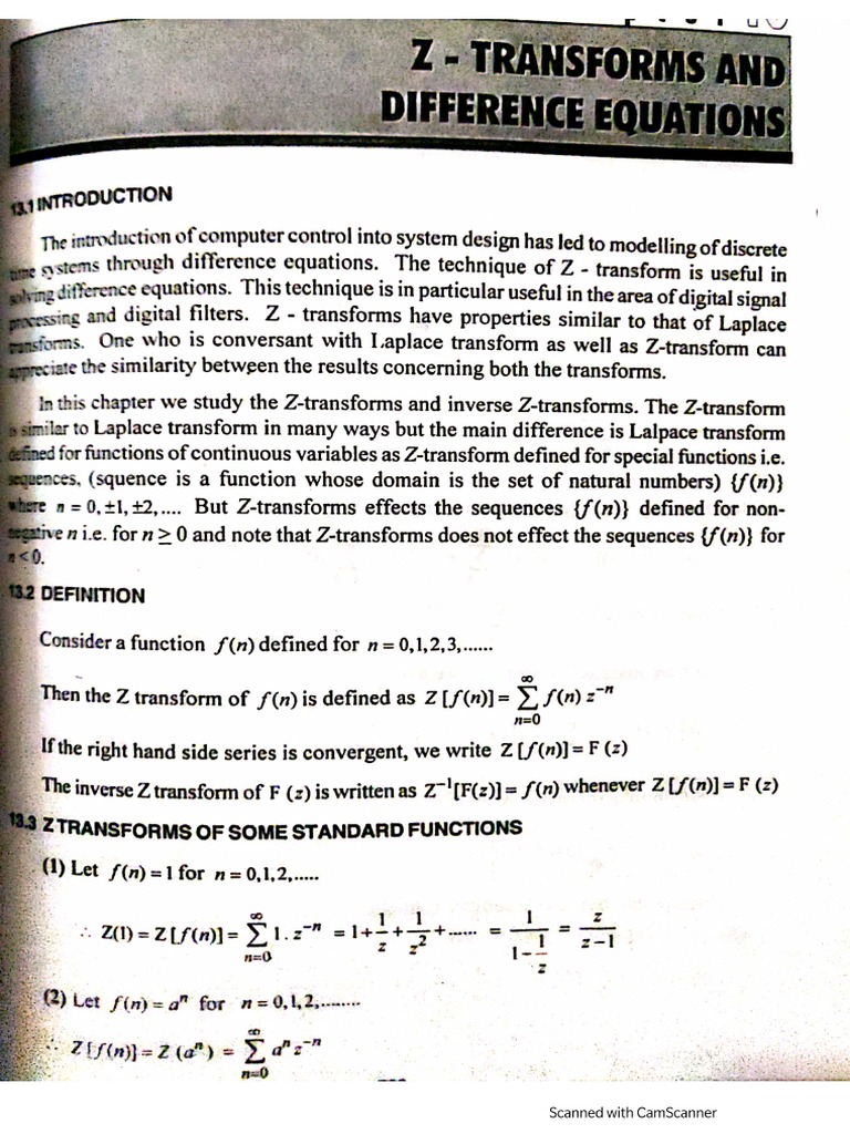 Z Transforms | PDF