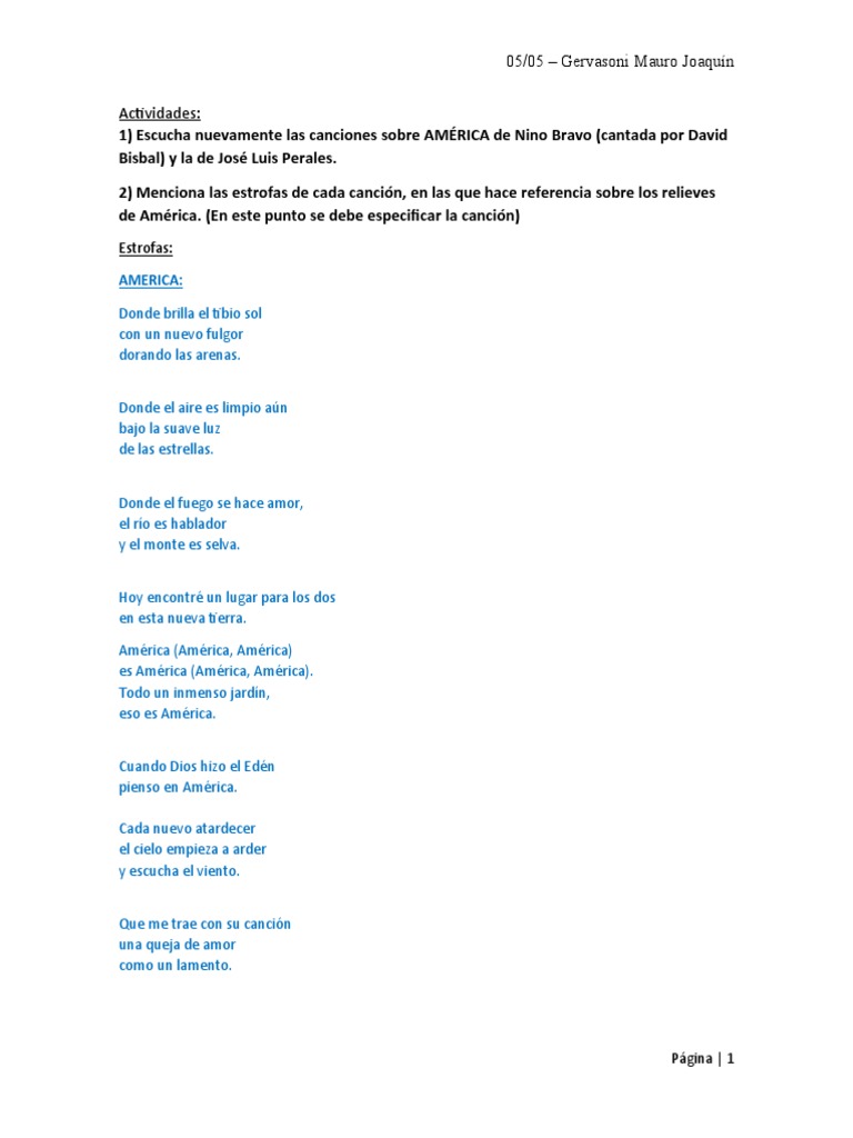 relieves de america cancion | PDF | Jardín del Edén | Dios