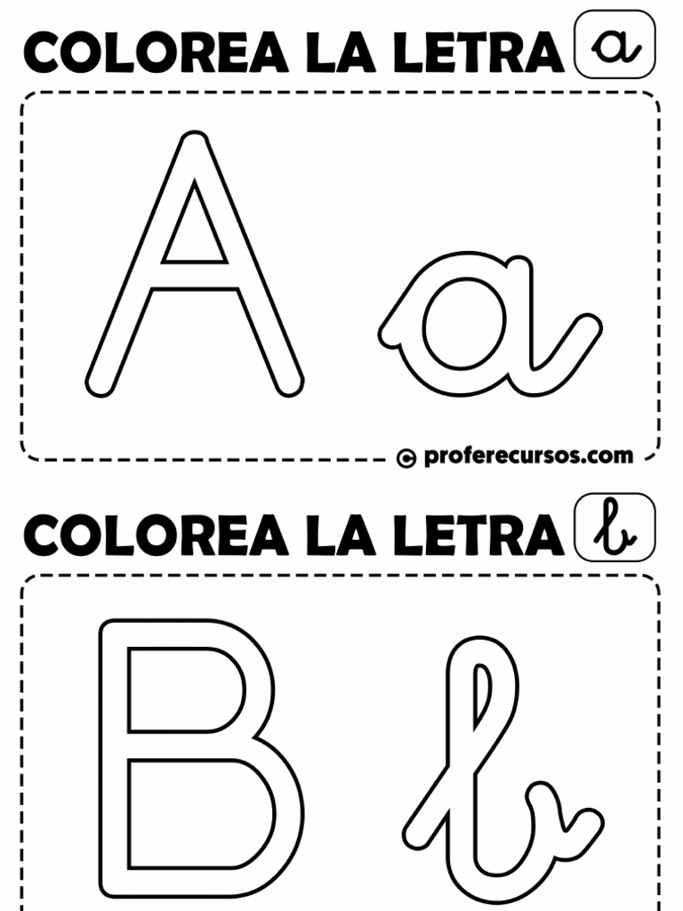 Letras Colorear | PDF
