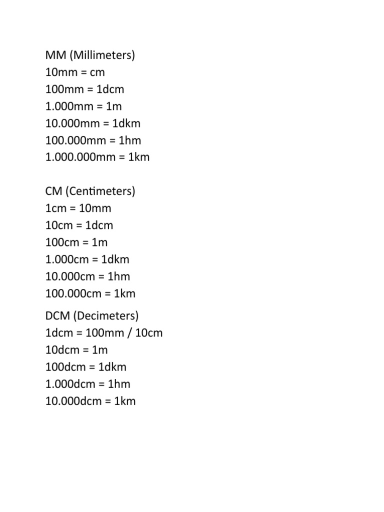 Measurements | PDF