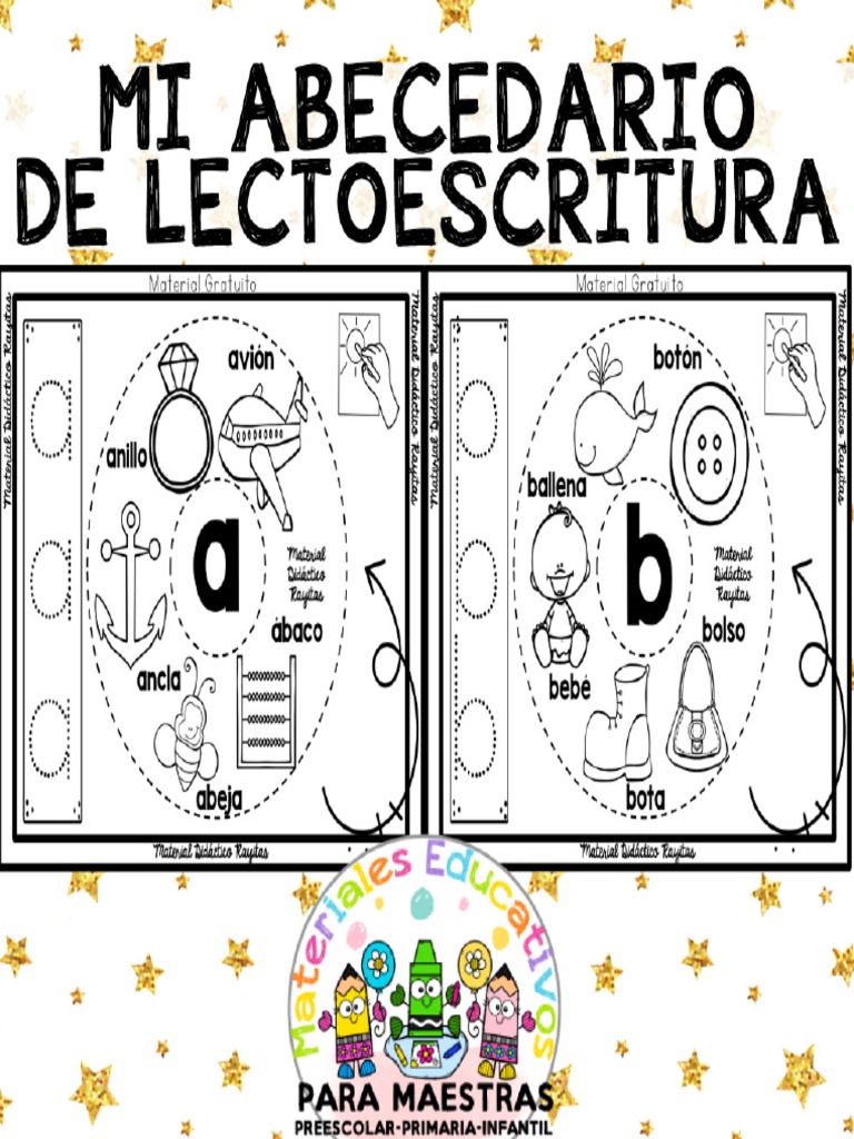 Mi Abecedario de Lectoescritura Recopilado Por Materiales Educativos ...
