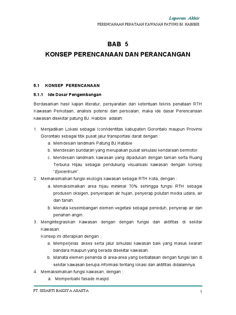 Bab 5 KONSEP PERANCANGAN | PDF