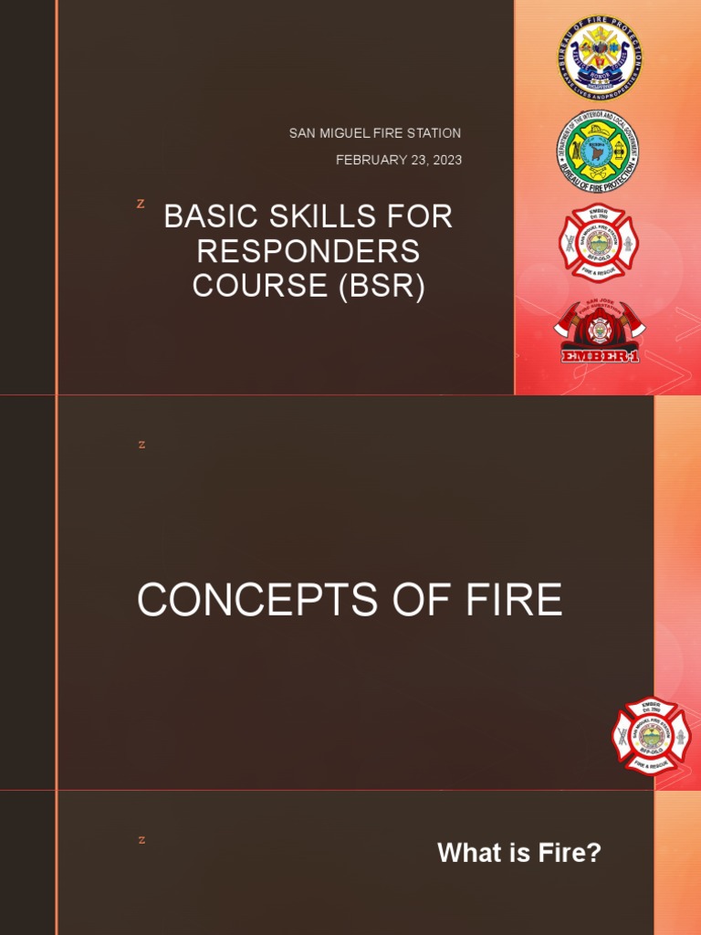 Basic Skills For Responders Course BSR | PDF | Fires | Firefighting