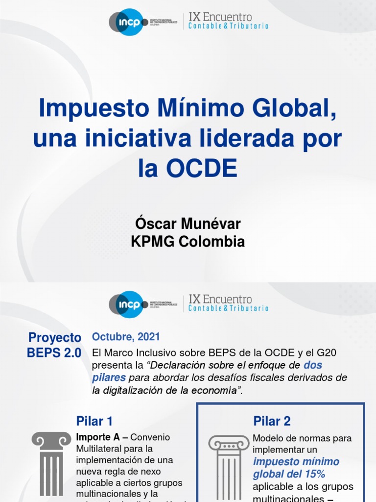Impuesto Minimo Global OCDE | PDF | Impuestos | Contabilidad