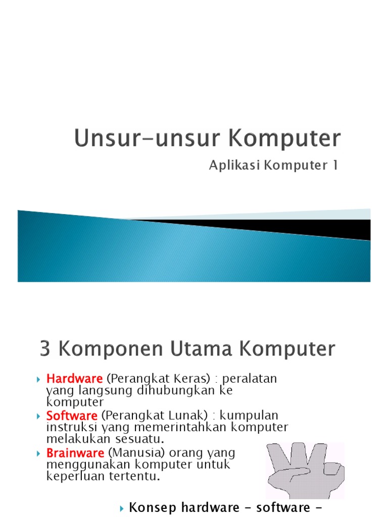 Unsur-Unsur Komputer | PDF | Game & Aktivitas | Teknologi & Rekayasa