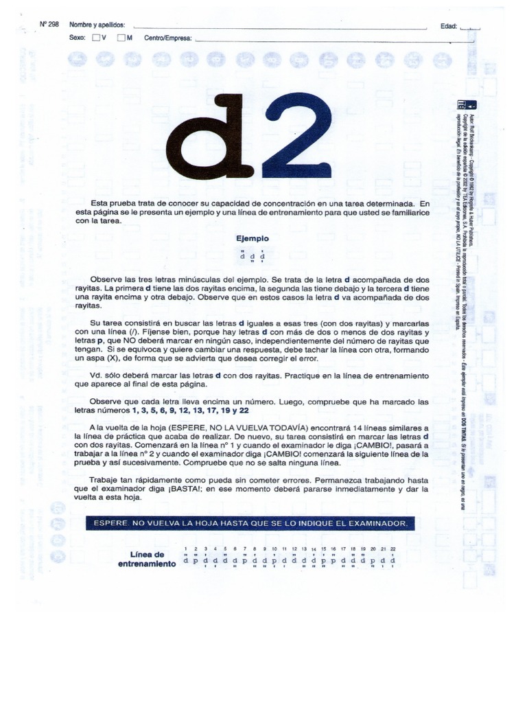 Protocolo D2 | PDF