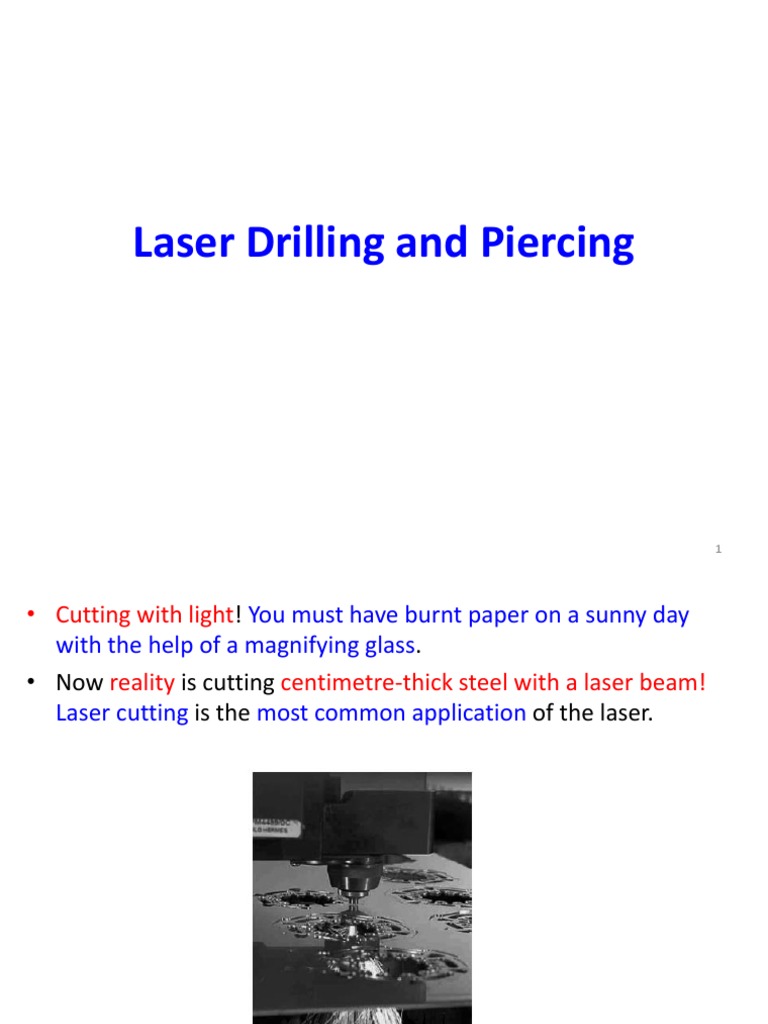 Laser Drilling Methods Overview | PDF