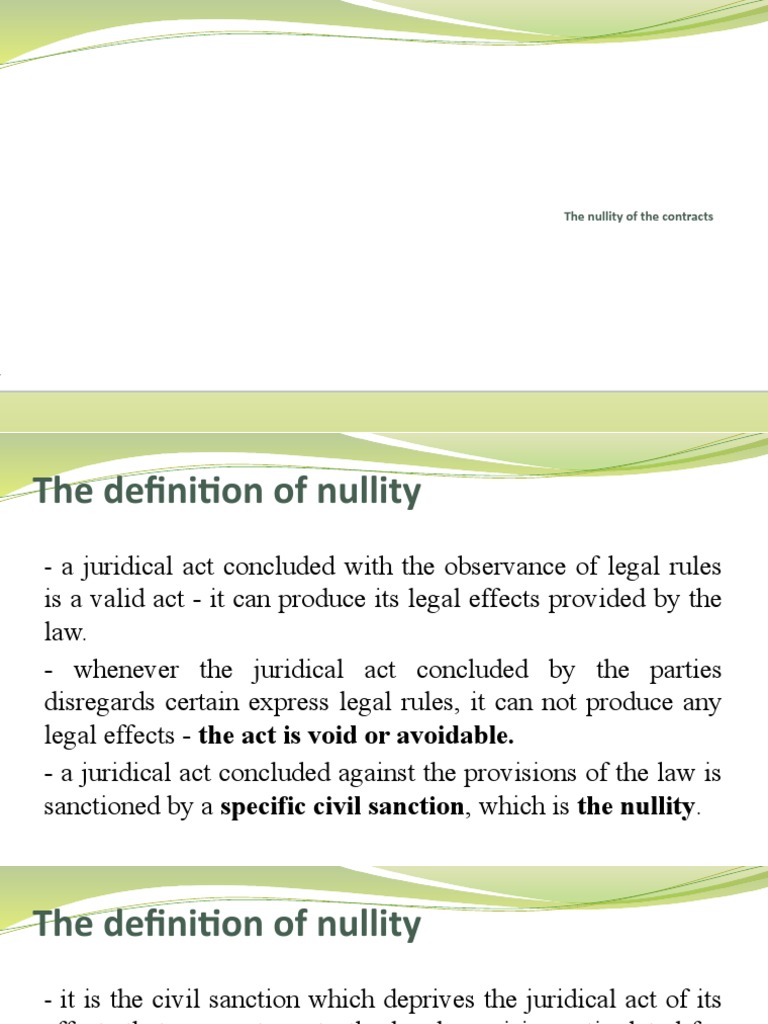 Course 2 - The Nullity | PDF