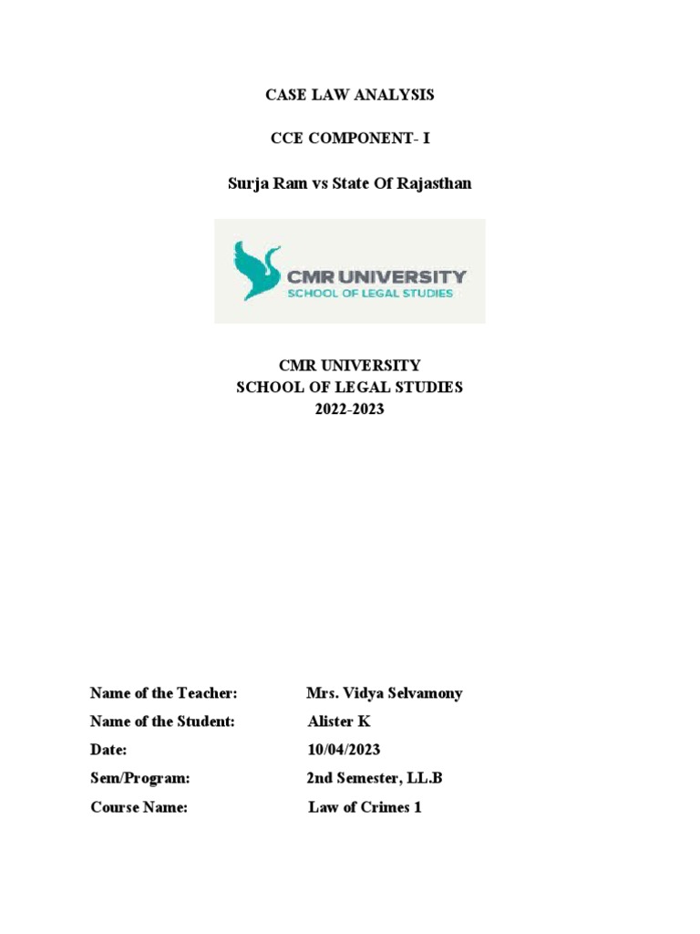 Ipc Case Analysis | PDF | Capital Punishment | Punishments