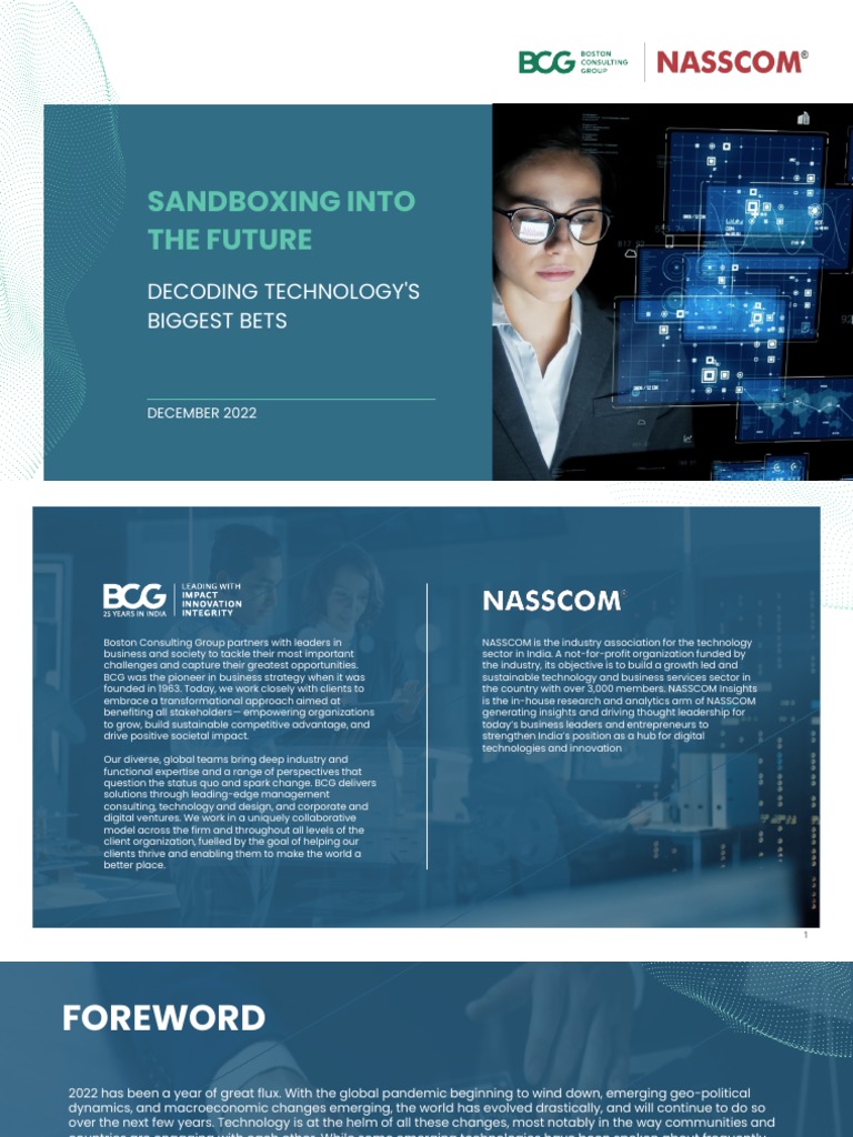 Nasscom BCG Sandboxing Into The Future Vupload | PDF | Artificial Intelligence | Intelligence ...