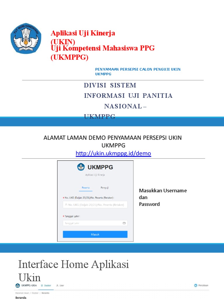 Panduan Aplikasi UKIN Untuk Penguji Ukin | PDF