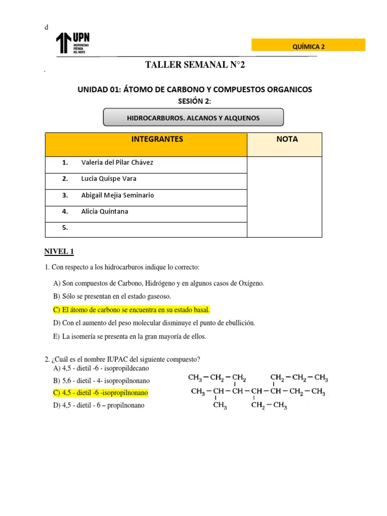 Taller Grupal Semana 2 | PDF