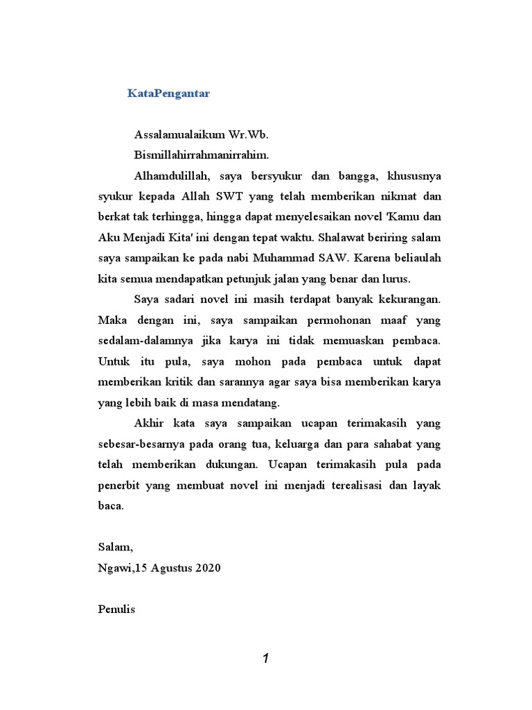 Aku Dan Kamu Menjadi Kita | PDF