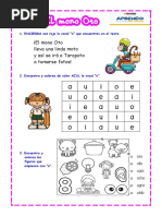 Actividades para aprender la vocal e | PDF