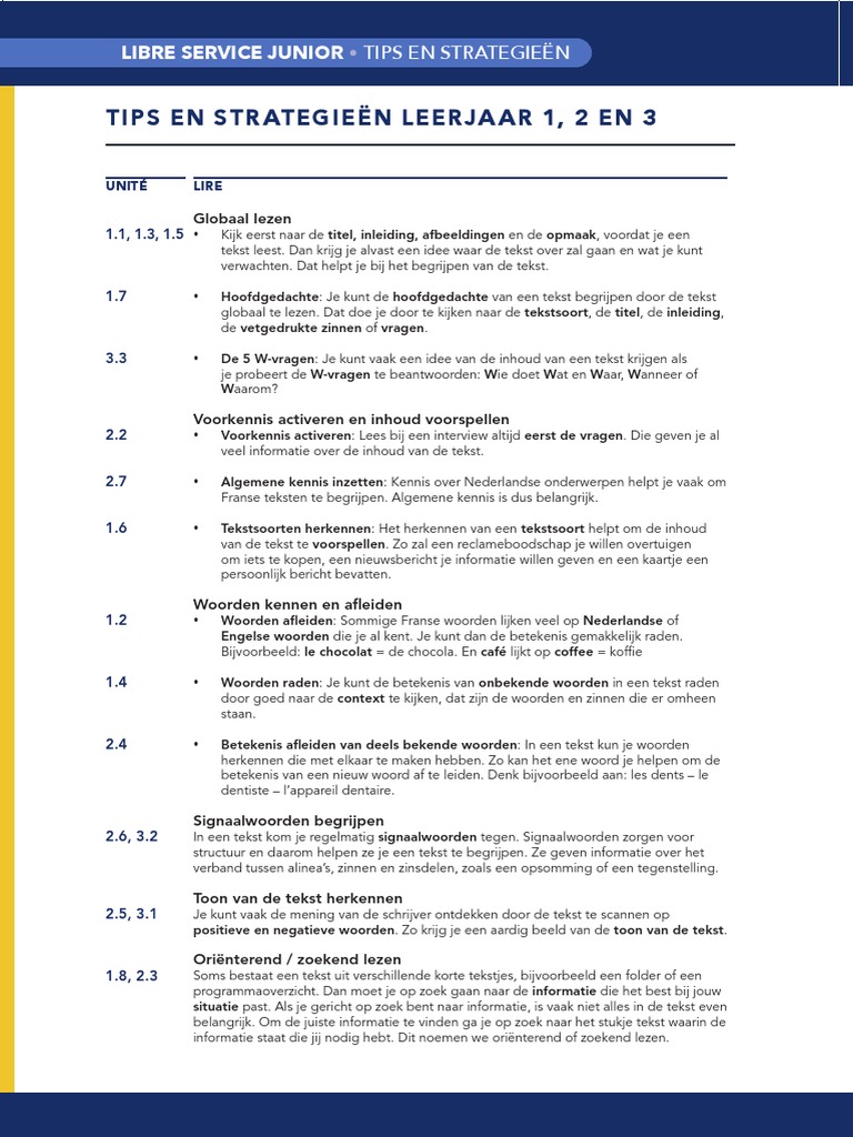 Tips en Strategieen | PDF Tips en Strategieen | PDF