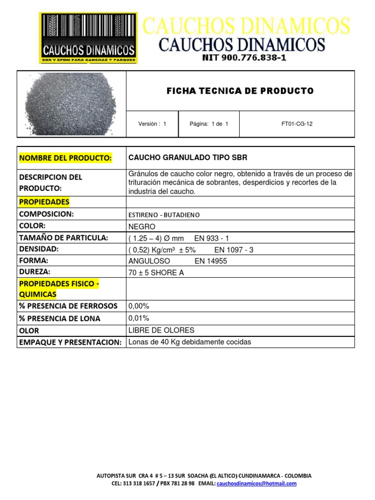 Ficha Tecnica Cg-12 2019 | PDF