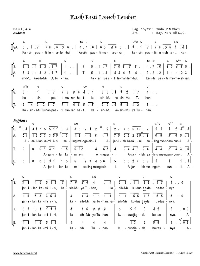 Kasih Pasti Lemah Lembut | PDF