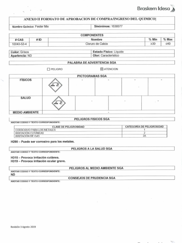 Fester Mix Aprobacion Sga | PDF