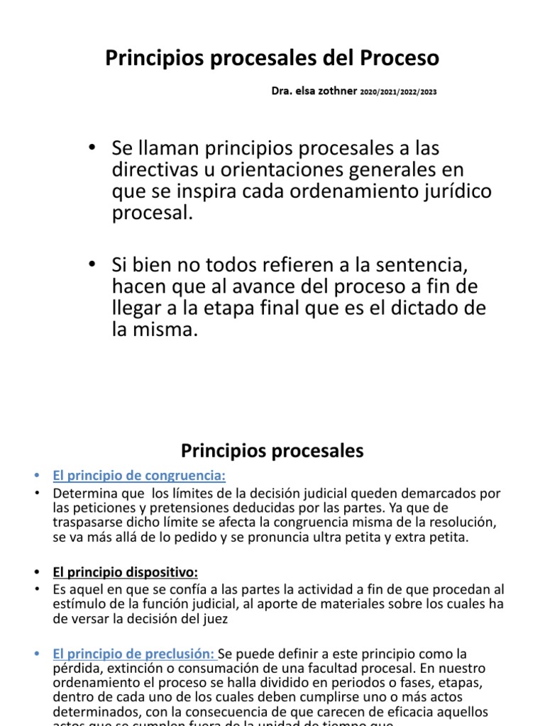 Principios Procesales 1 | PDF | Ley procesal | Justicia