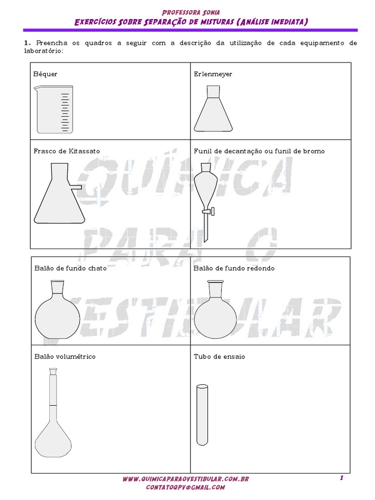 23 20an C3 A1lise 20imediata | PDF | Solubilidade | Destilação