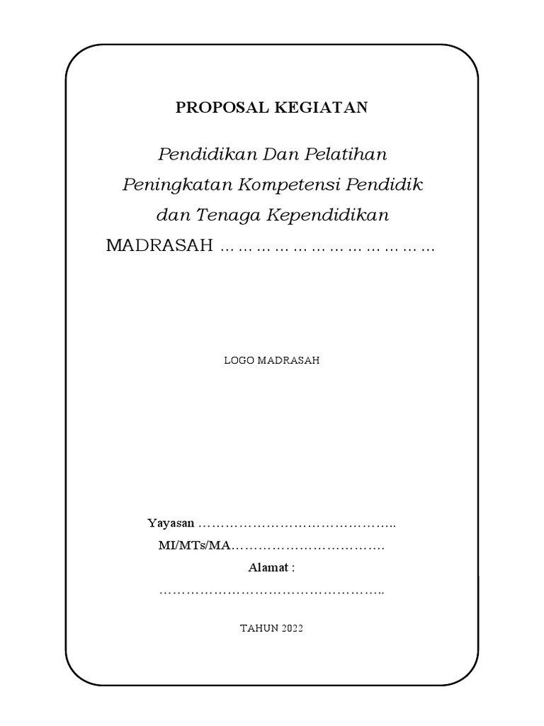 Proposal Diklat | PDF