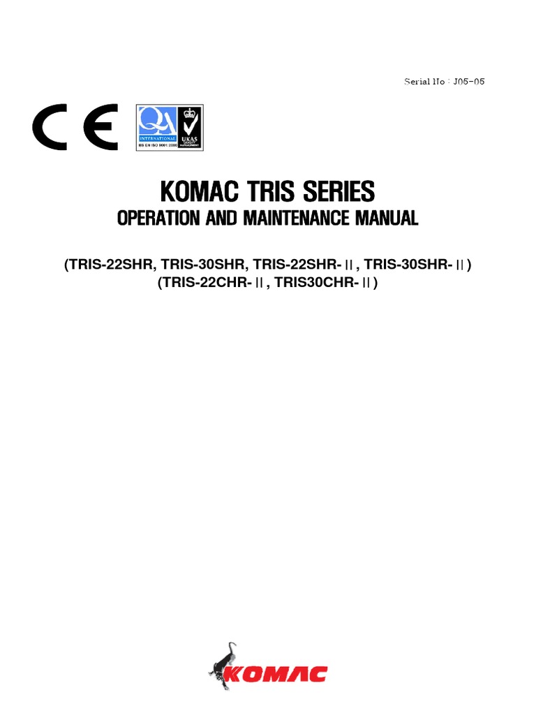 Komac Shear Manual | PDF