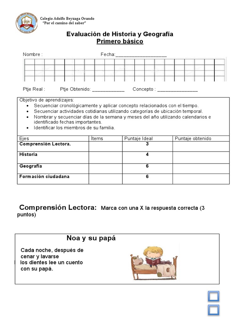 Evaluacion Historia N1 | PDF