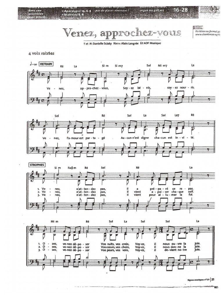 Venez Approchez Vous | PDF
