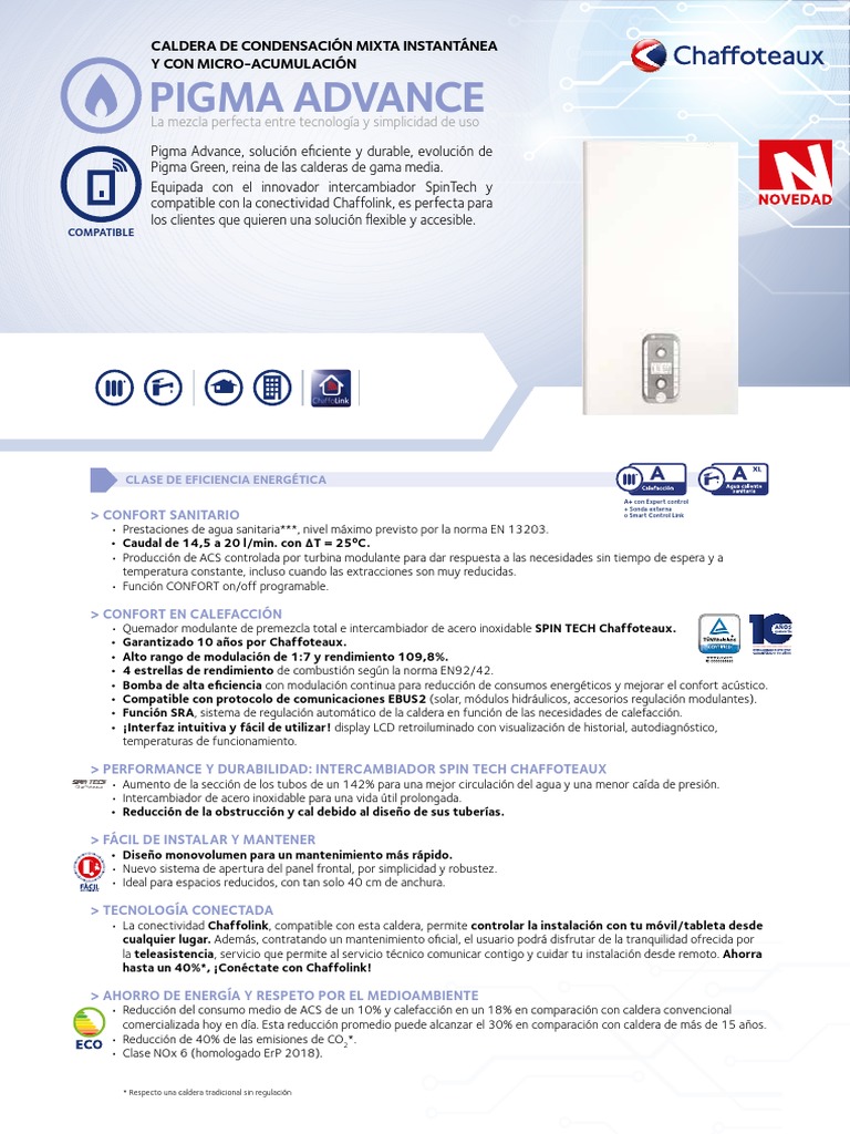 Ficha Técnica Pigma Advance | PDF