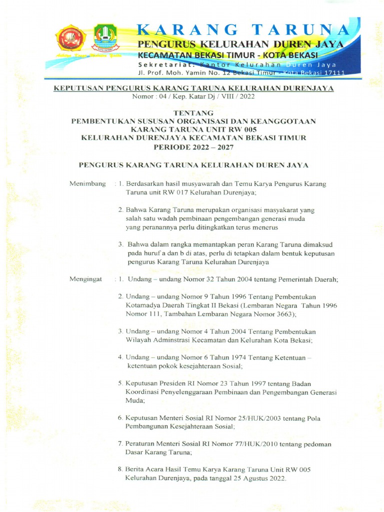 Salinan SK KATAR PATRIOT MUDA | PDF