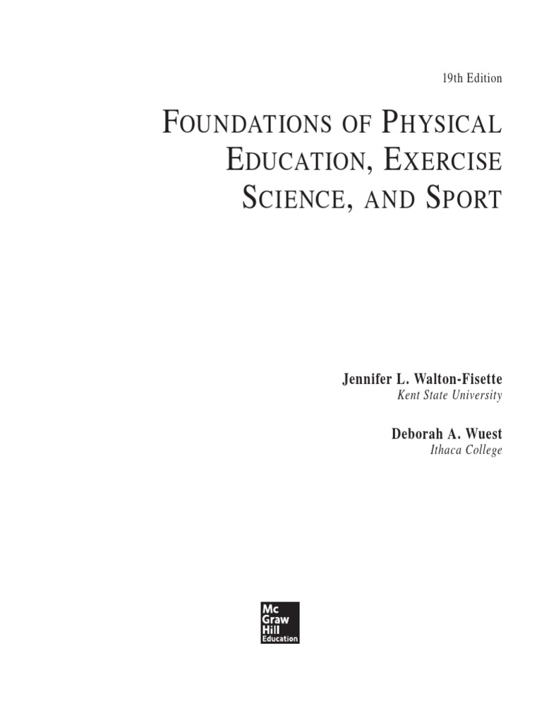 Foundations of Physical Education, Exercise Science, and Sport | PDF ...