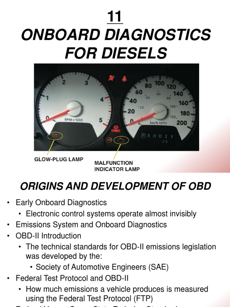 11 Onboard Diagnostics OBD For Diesels | PDF | Internal Combustion ...