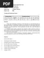 Fundamentals of Networking Course Outline | PDF | Computer Network ...