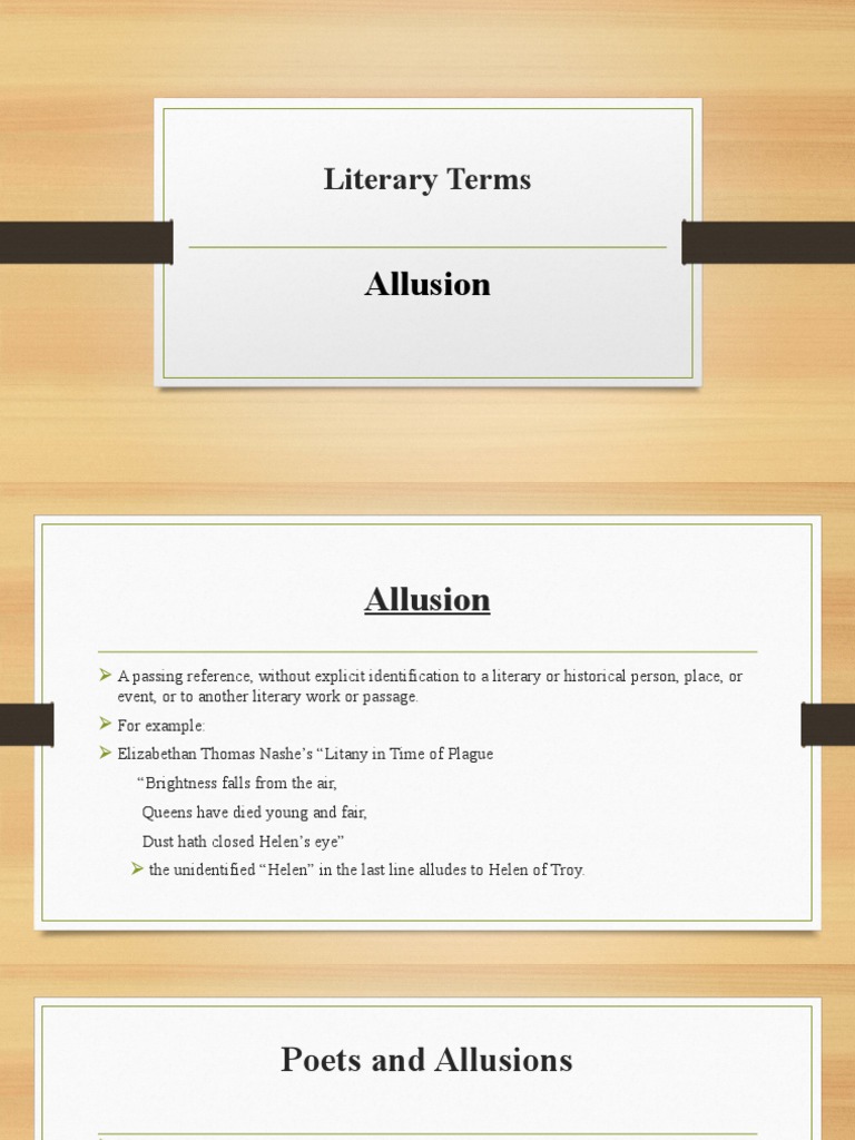 Understanding Literary Allusions | PDF