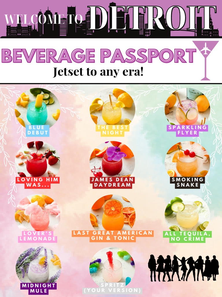 Taylor Swift Ford Field Concert Beverage Passport | PDF | Distillation ...