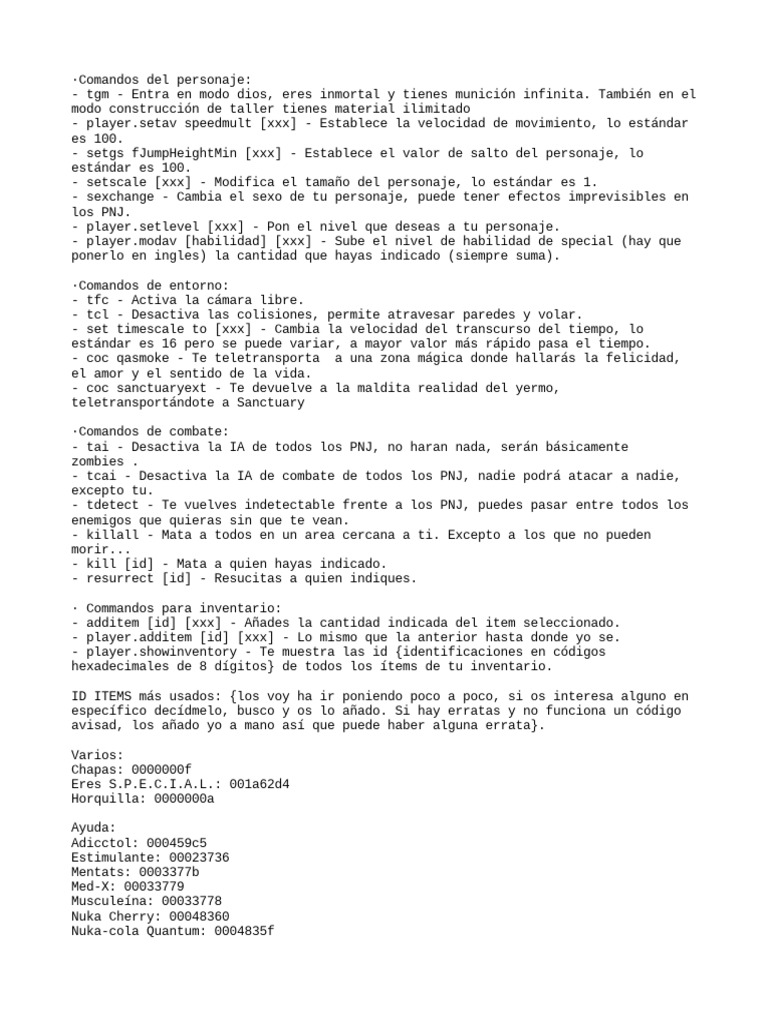 Trucos Fallout 4 | PDF