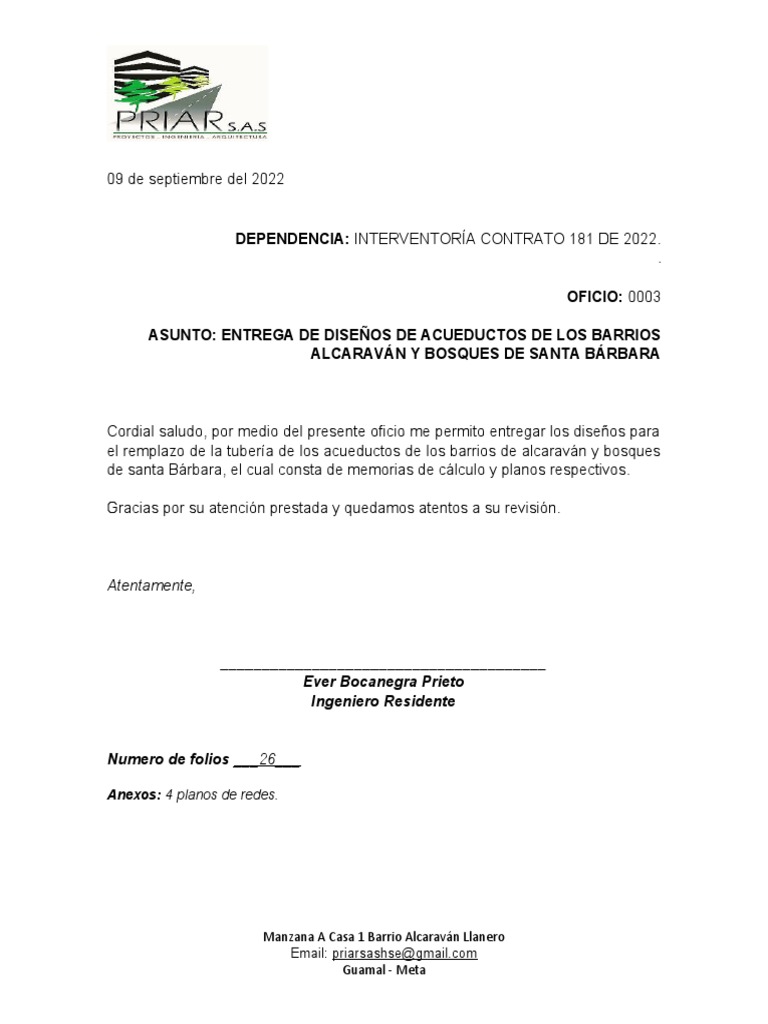 Modelo de Oficios | PDF