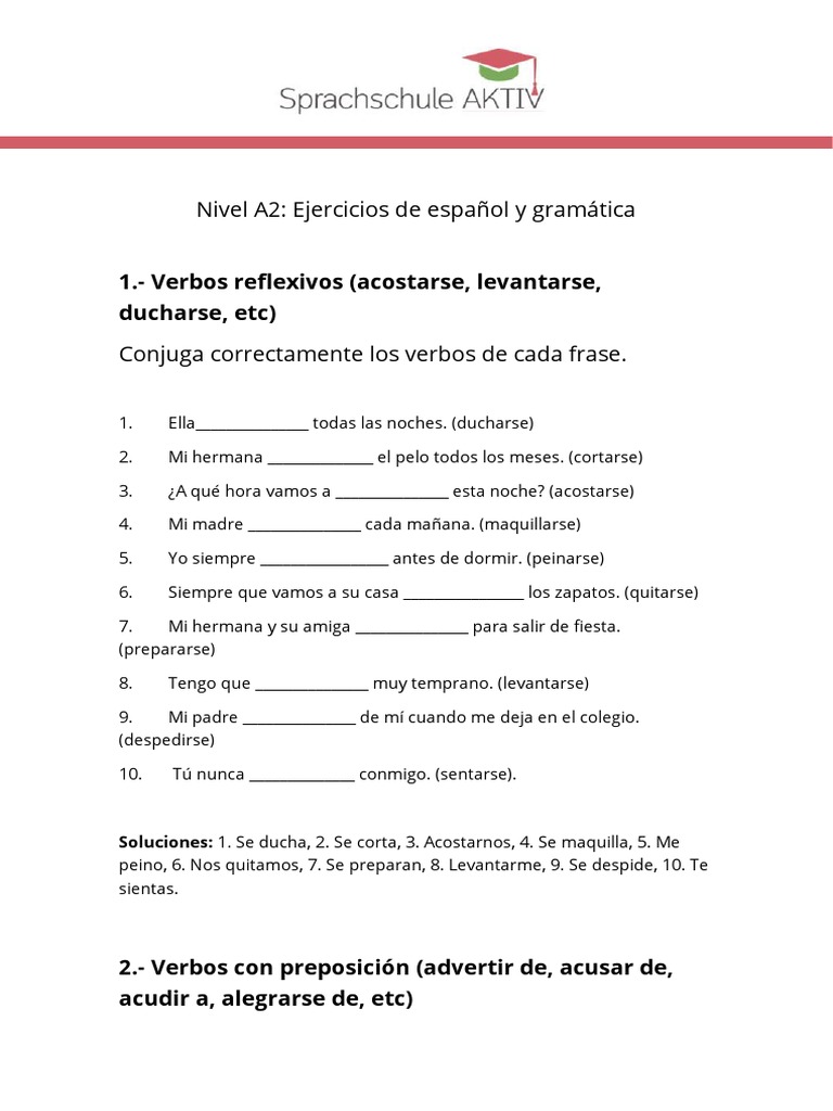Nivel A2 Espanol | PDF