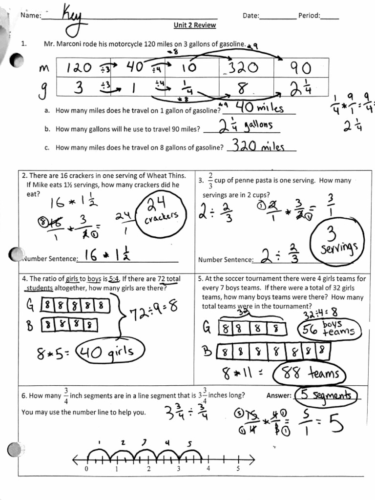 Unit 2 Review Answer Key | PDF