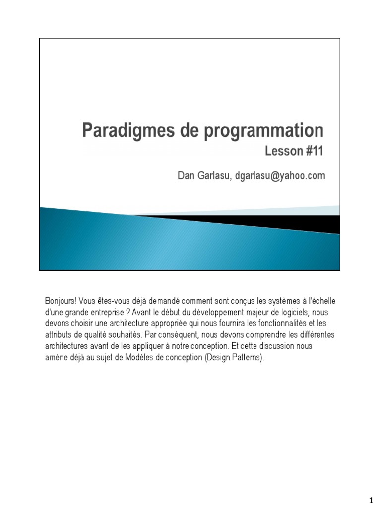 Modèles de conception de logiciels expliqués | PDF | Classe ...