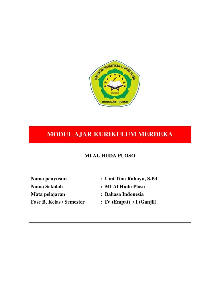 RPP Bahasa Indonesia Kelas 4 Kurmer | PDF | Seni & Disiplin Bahasa