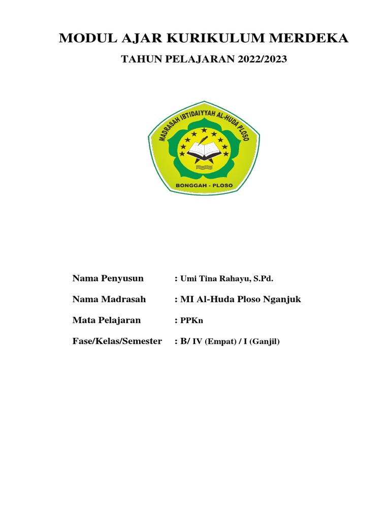 RPP Pendidikan Pancasila KLS 4 Kurmer-1 | PDF