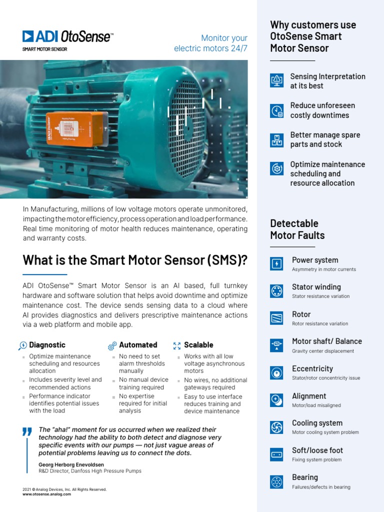 What Is The Smart Motor Sensor (SMS) ? | PDF | Electric Motor ...