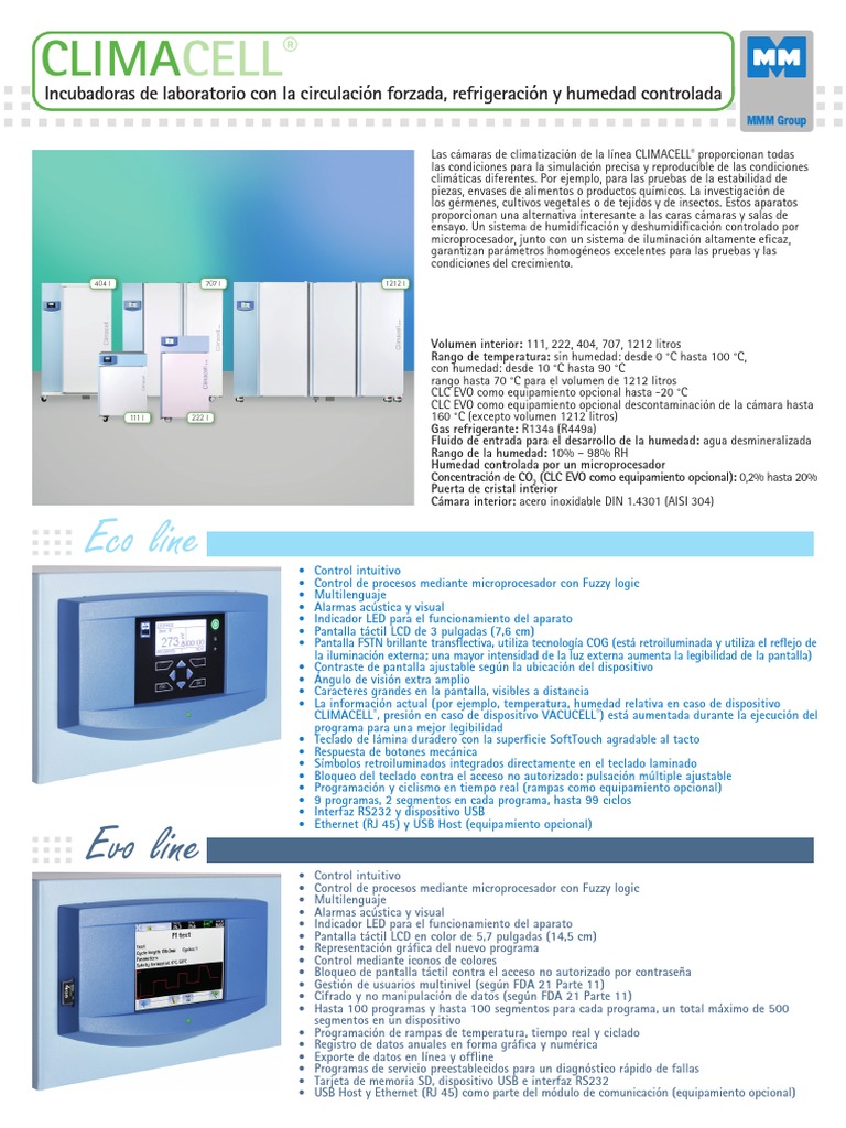 TL Climacell ESP | PDF | Teclado | Pantalla de cristal líquido